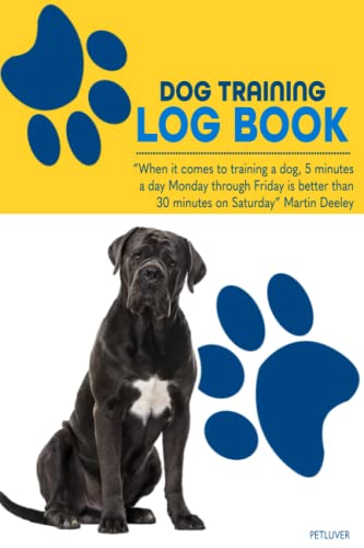 My Cane Corso Training Book: Cane Corso Lovers | Puppy Training Log ...