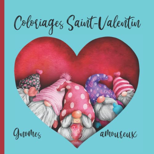 COLORIAGES SAINT-VALENTIN GNOMES AMOUREUX: Livre de coloriage Adultes ...