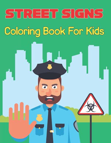 Street Signs Coloring Book for Kids: Road Signs Activity Books | The ...