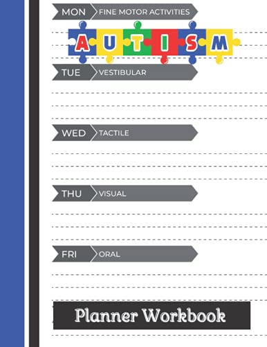 Autism Planner Workbook: Autism Planner Workbook for kids Autism ...