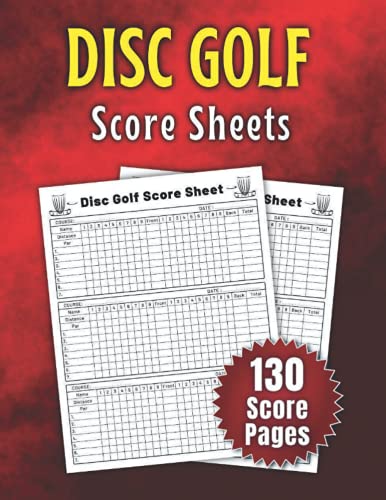 Disc Golf Score Sheets: Disc Golf Score Cards and Pads | Disc Golf ...