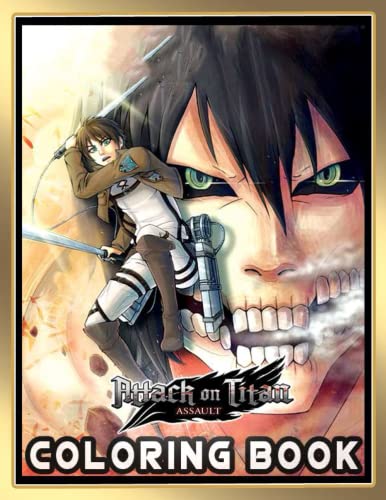 Attack On Titan Coloring Book: Japanes Manga Coloring Books for Kids ...