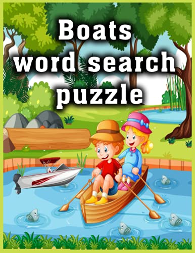 Boats word search puzzle: Boats Challenging Puzzle Book for Summer ...