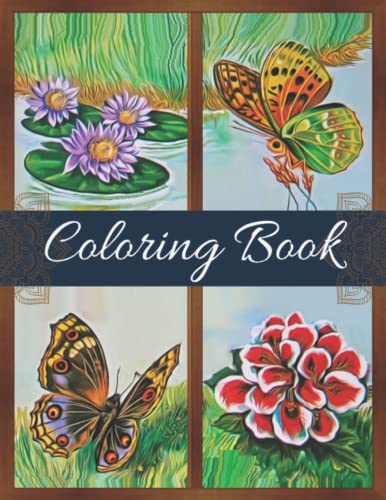 Coloring Book For Beginners: Large Print Coloring Designs With ...