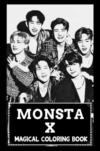 Monsta X Magical Coloring Book: Distract Your Mind and Feel the Stress ...