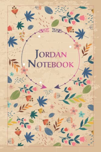 Jordan Notebook: Birthday Gift for Jordan, Floral Journal, 100 Lined ...