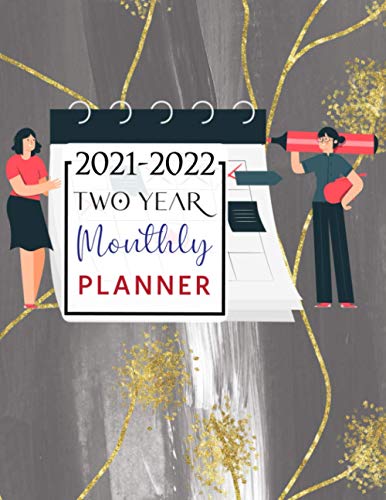 2021-2022 Two Year Monthly Planner: Planner 2021-2022 Weekly and ...