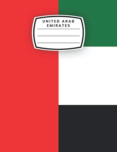United Arab Emirates: Lined Composition Notebook With Flag United Arab ...