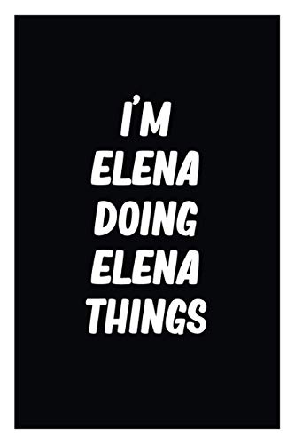 i'm ELENA doing ELENA things: personalized Notebook Journal Gift Idea ...