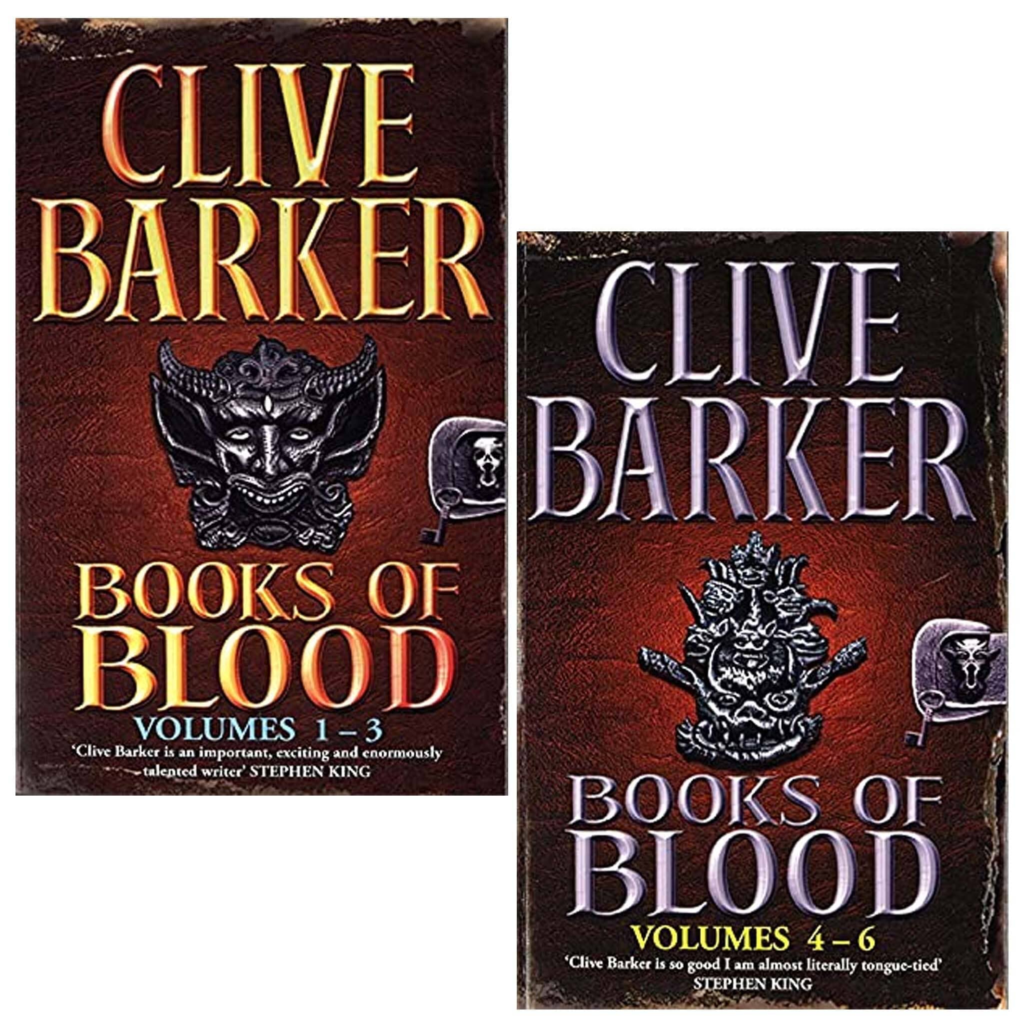 Books Of Blood Omnibus Series by Clive Barker 2 Books Collection Set (Volumes 1-6) - Fiction by ...