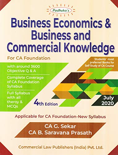 Padhuka's Business Economics & Business and Commercial Knowledge for CA ...