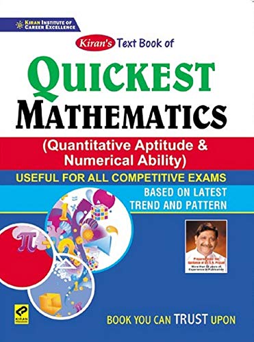 Kiran Text Book of Quickest Mathematics(Quantitative Aptitude and ...
