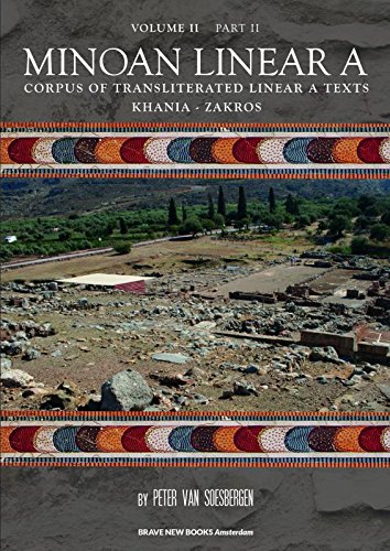 Minoan Linear A, Volume II, Part 2: Corpus of transliterated Linear A ...