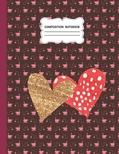 Composition Notebook: Valentine theme Wide Ruled Journal For Kids ...