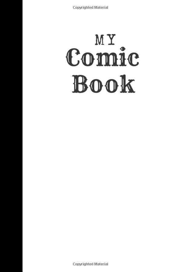 Blank Graphic Novel and Comic book, Fill in your own pictures, drawings ...