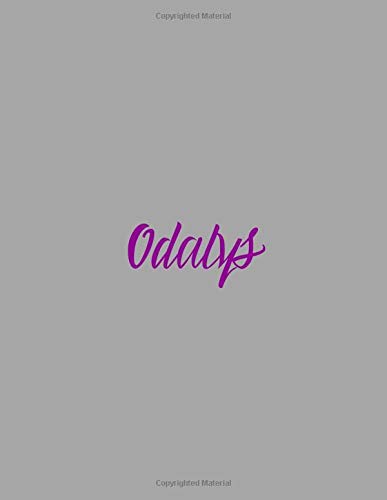 Odalys: notebook with the name on the cover, elegant, discreet ...