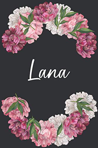 Lana Gift: Personalized journal notebook for women with Lana name, 110 ...