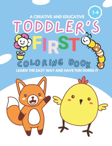 A Creative and Educative Toddler's First Coloring book for kids, Learn ...