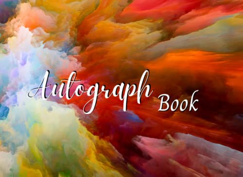 Autograph book: Signatures Blank Scrapbook, Blank Unlined Keepsake ...