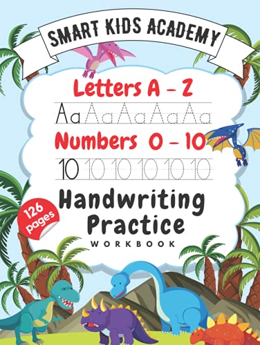 Letters and Numbers Handwriting Practice Workbook: Learning to Write ...
