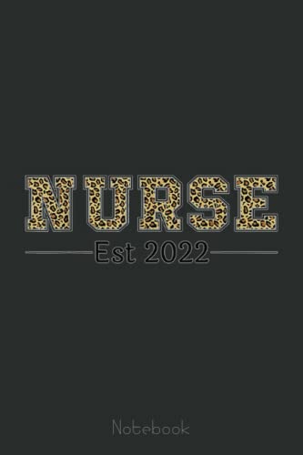 Nurse Est 2022 RN Nursing School Graduation Graduate BSN Notebook ...