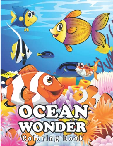 Ocean Wonder Coloring Book: Magical Sea Life Coloring Activity Book ...