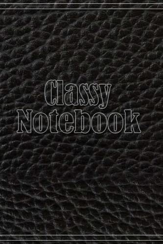 Classy Notebook: Black Classy Notebook joutnal to Improve Time ...