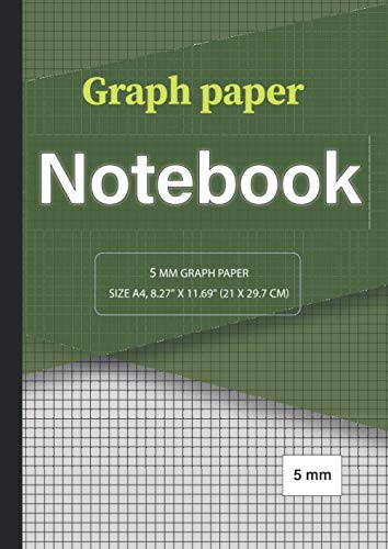 Graph Paper Notebook: 5 mm (0.5 cm) Squared Quad Ruled Grid Paper ...