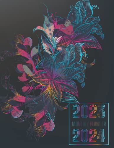 2023-2024 Monthly Planner: Large Two Year Planner Calendar Schedule ...