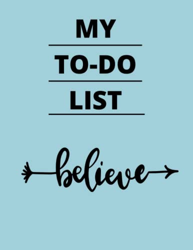 To Do List Daily Task Checklist Planner Time Management Notebook: to do ...