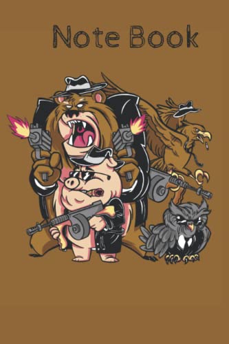 Cartoon mafia animals Notebook: Journal Book 6x9 Inch MULTIPLE USES by ...