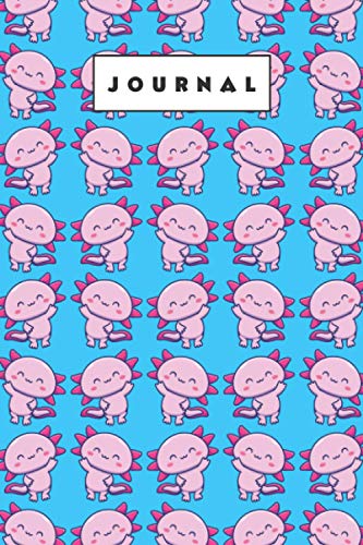 Journal: Cute Axolotl Notebook for Students, Kids, Teachers | Dotted ...