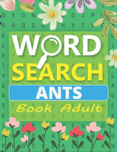 Word Search ANTS Book Adult: 2022 Word Search Large Print Puzzle Books ...
