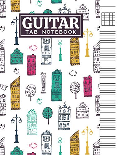 Guitar Tab Notebook: Blank 6 Strings Chord Diagrams & Tablature Music ...