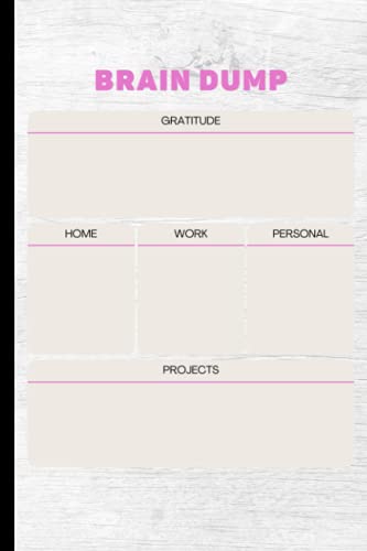 Brain Dump Journal: Brain Dump Guided Journal & Notebook, The Brain ...