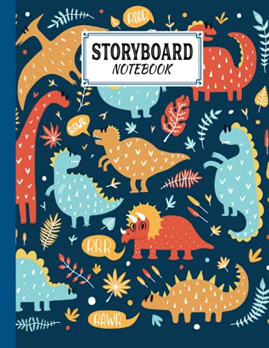 Storyboard Notebook: dinosaur Storyboard Notebook, Cinema Notebooks for ...