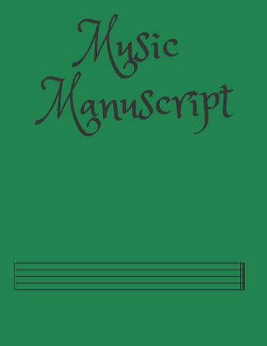 Blank Sheet Music Composition Manuscript Notebook with 150 pages ...