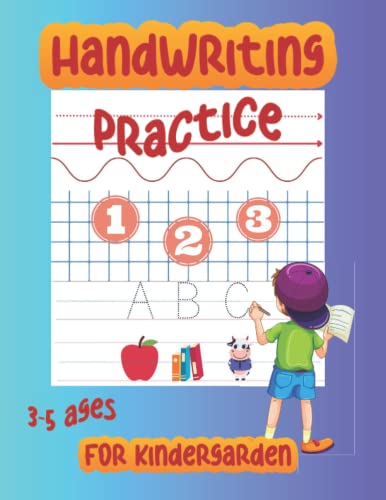 Handwriting Practice For Kindergarten: Learn graphic signs, write the ...