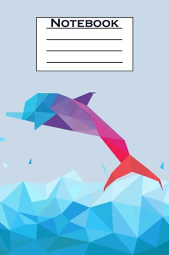 Dolphin Notebook: Cute Blank Lined Journal for Writing, School | Sea ...