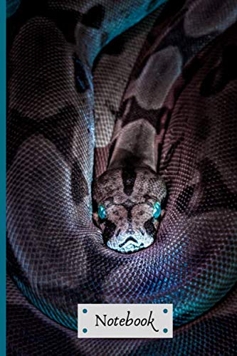 Snake-themed notebook: Wide-lined, 120 page notebook with positive ...