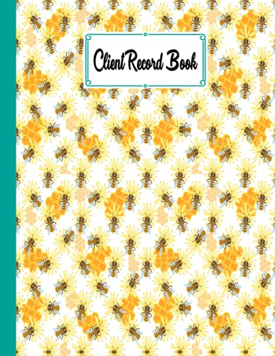 Client Record Book: Client Record Book Hexagons Cover, Client Tracking ...