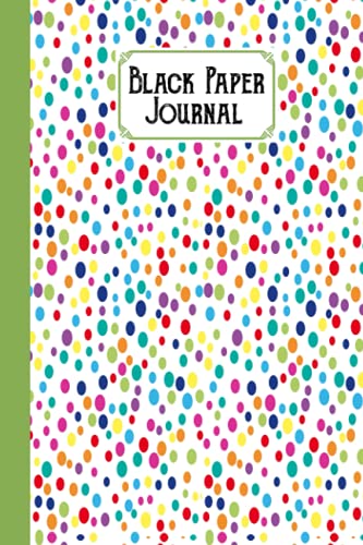 Black Paper Journal: Premium Circles Cover Black Paper Journal, Solid ...
