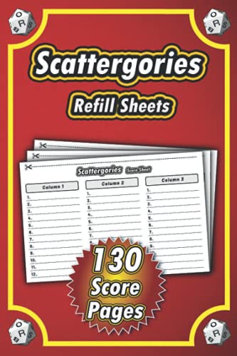 Scattergories Refill Sheets: Answer Pads for Playing the Classic ...