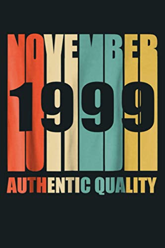 Retro November 1999 19 Yrs Old Bday 19Th Birthday: Notebook Planner ...