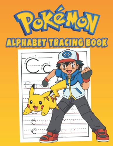Pokémon Alphabet Tracing Book: Trace Letters With Pokémon Coloring ...