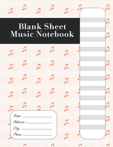 Blank Sheet Music Notebook: Blank Sheet Music Notebook - Vol 113 by ...