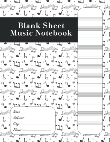 Blank Sheet Music Notebook: Blank Sheet Music Notebook - Vol 156 by ...