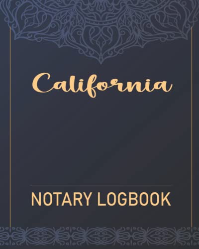 California notary log book: Notary Log Book - Notary Public Record Book ...