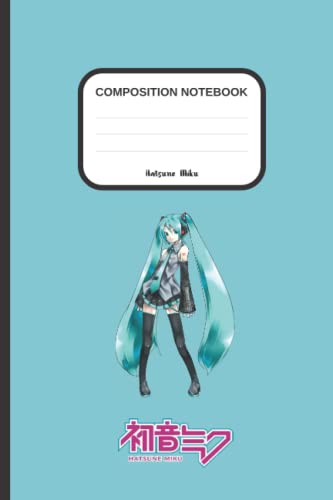 Hatsune Miku manga notebook 2022: Composition Notebook 120 Lined Pages ...