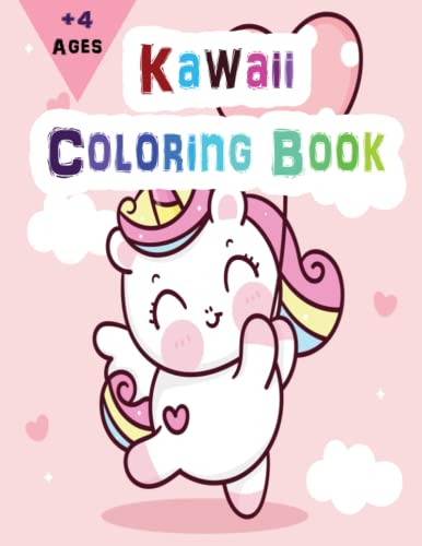 Kawaii Colouring Book: 55 Fun and Relaxing Kawaii Colouring Pages For ...